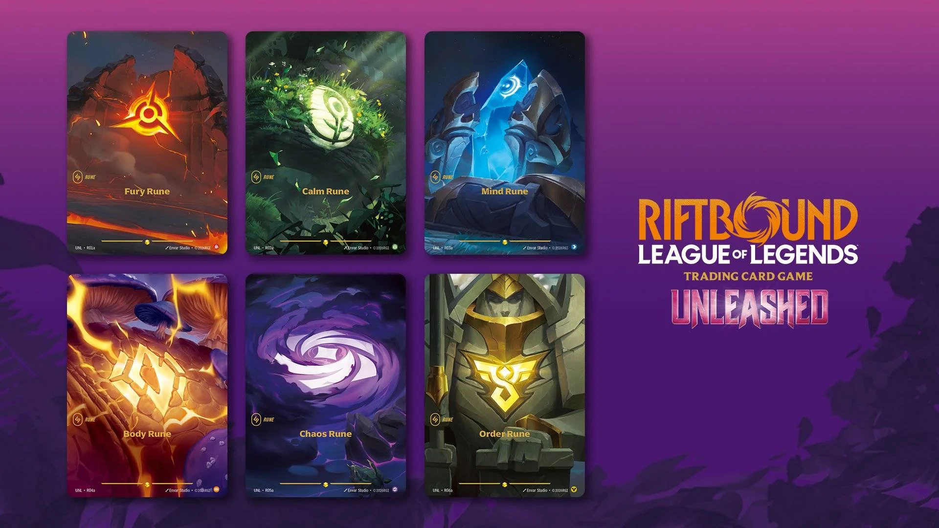 Unleashed New Alternate Art Runes - Riftbound TCG - Rift Mana