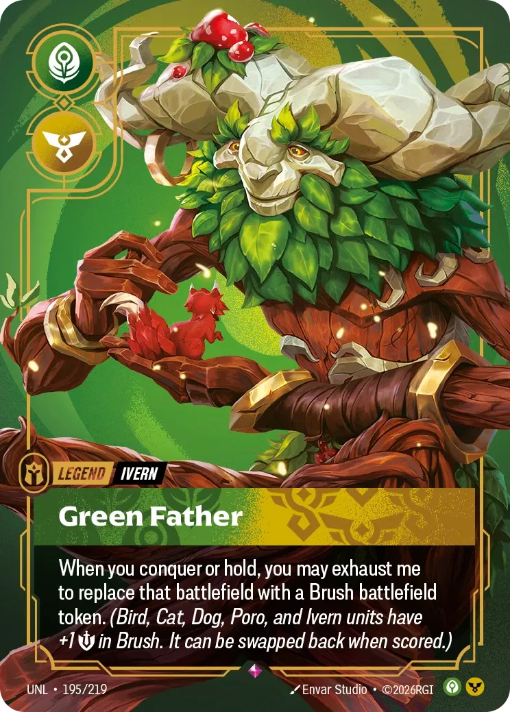 Calm Order Ivern, Green Father deck – Riftbound